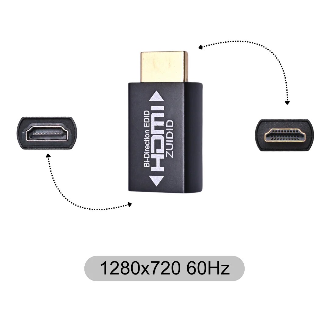 HDMI адаптер эмулятор EDID ZUIDID 1280x720 60Hz