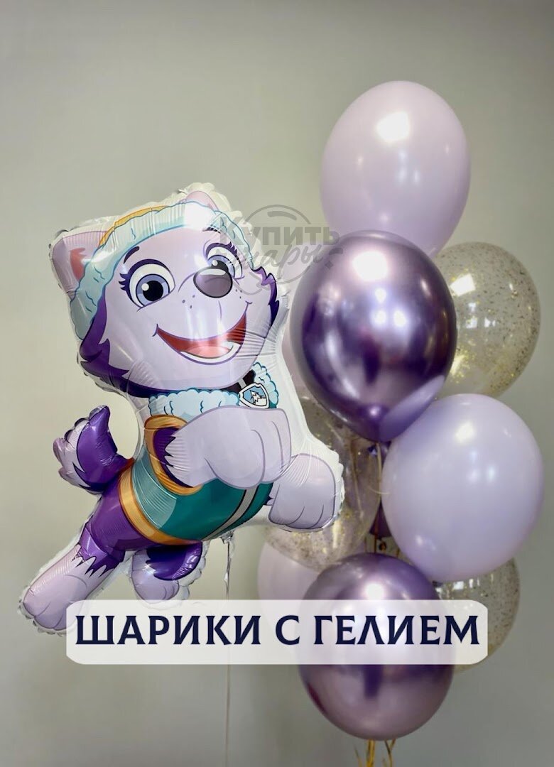 Воздушные шары с гелием, шарики воздушные "Щенячий патруль" №2328
