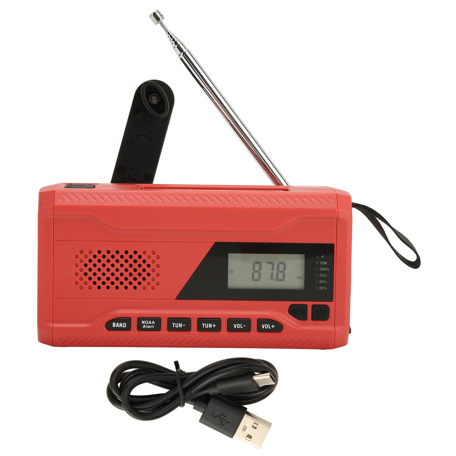 Ручная аварийная радиосвязь Многофункциональный FM AM Portable Solar Radios для домашнего экстренного выживания на свежем воздухе на открытом воздухе