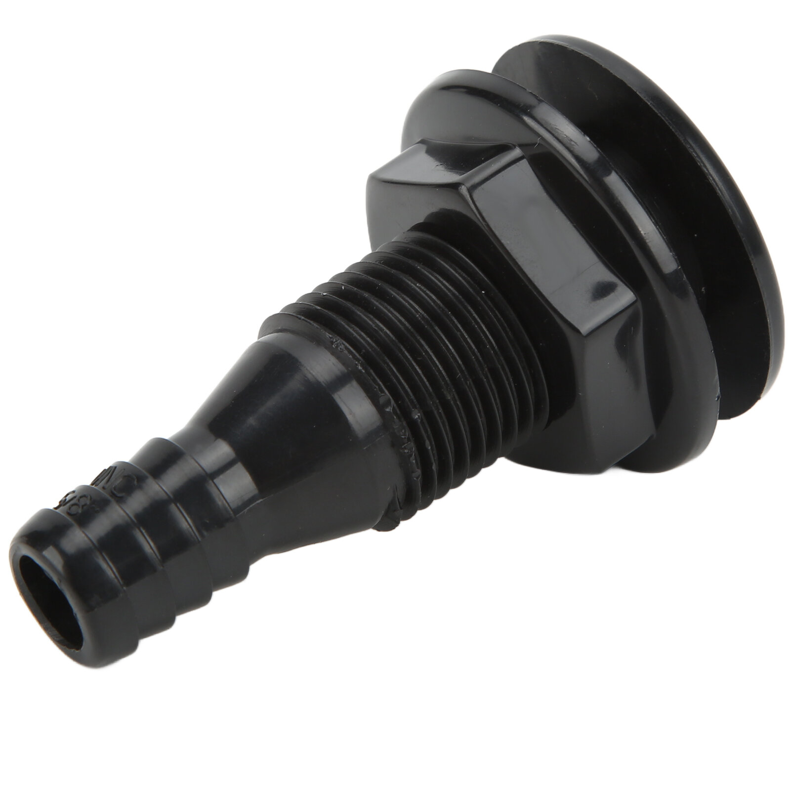 5/8-дюймовый фитинг через корпус, прямой ударопрочный соединитель для шланга из АБС-пластика, аксессуар для лодок MarinesBlack