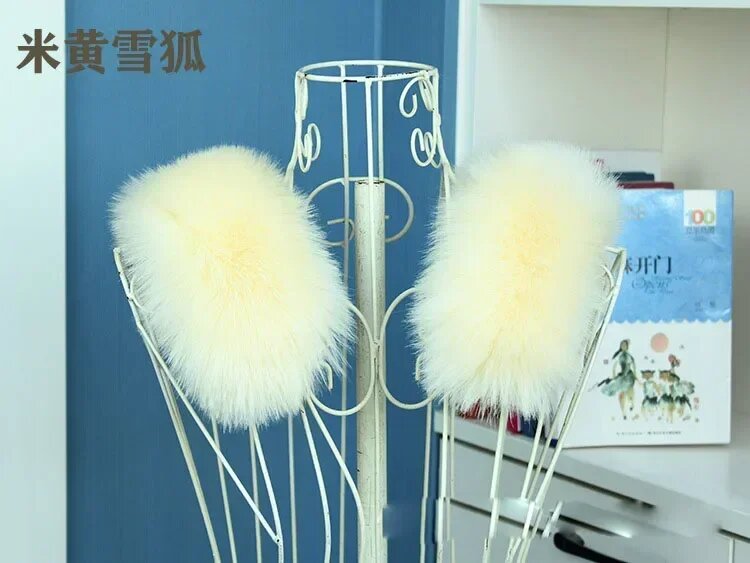 Qearlstar Женщины Faux Мех куртка украшение Мех плечо плечовая полоса 2pcs одежда сумка аксессуары,100,26,5, искусственный мех, полиэстер, полиэстер, темно-бежевый, SKU00340