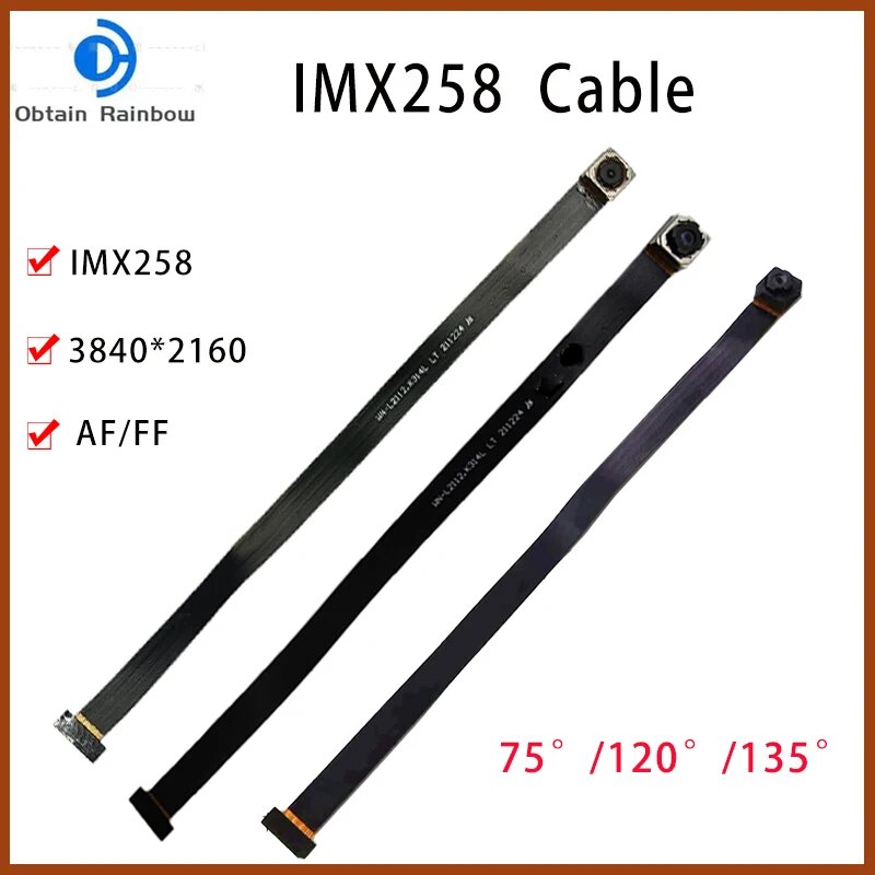 Модуль камеры 12MP 4K CMOS IMX258, 135degree, FF