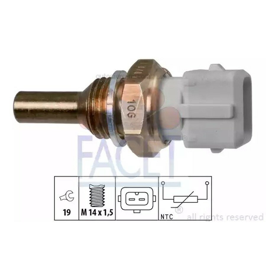 FACET 73126 Датчик температуры охлаждающей жидкости AUDI: 100 (44, 44Q, C3) 2.5 TDI 82-90, 100 (4A, C4) 2.5 TDI/2.5 TDi 90-94, 100 Avant (4A, C4) 2.5 TDI 90-94, 100 Wagon (44, 44Q, C3) 2.5 TDI 82-9