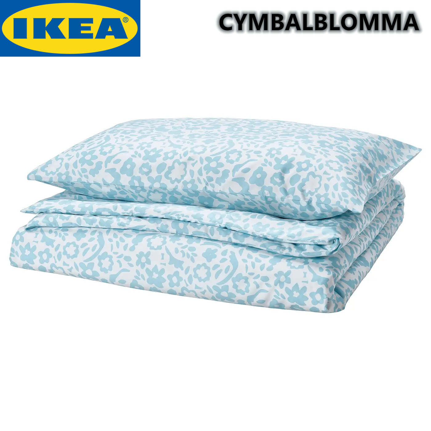 Постельное белье икеа/IKEA, CYMBALBLOMMA, Руфла Понты и подушки, 150х200/50х80cm