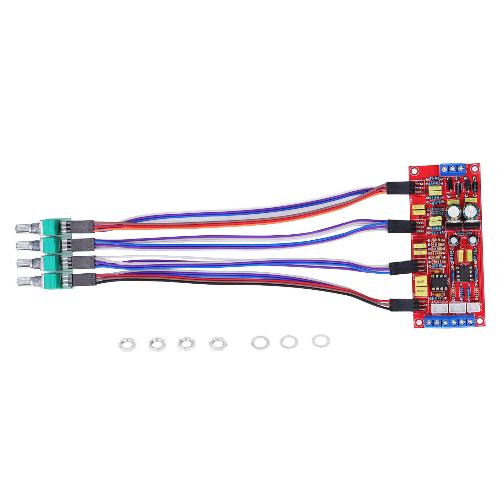 Предусилитель Tone Board HIFI NE5532, модуль предусилителя, регулировка низких и высоких частот, баланса и громкости.