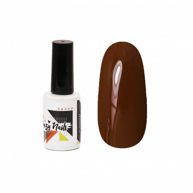 Гель-лак Crazy Nails, Коллекция "От заката до рассвета", цвет "Адлер", 10 мл.