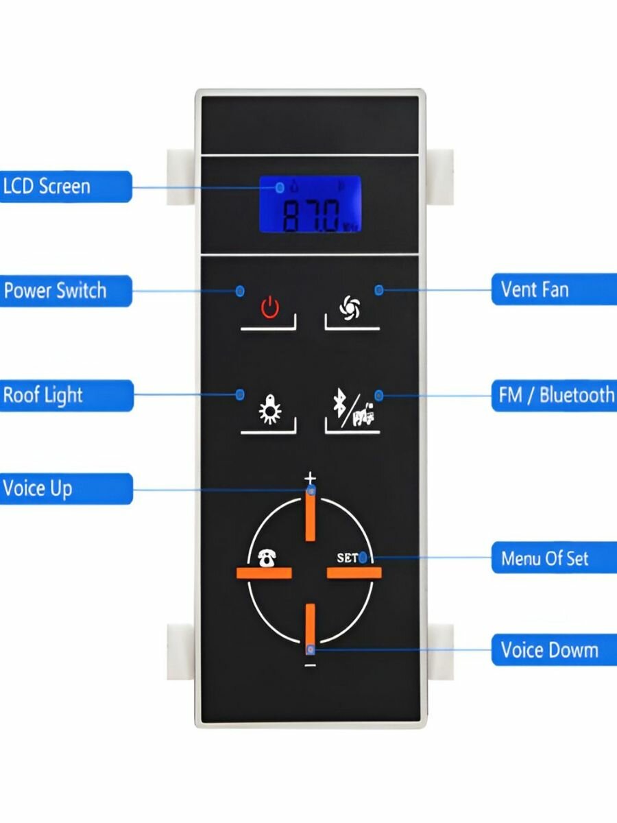 Пульт для душевых кабин SP-012 с bluetooth