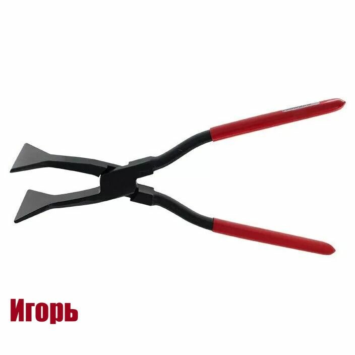 Кровельные клещи для конвертов, прямые 100мм, накладное, черный, красный