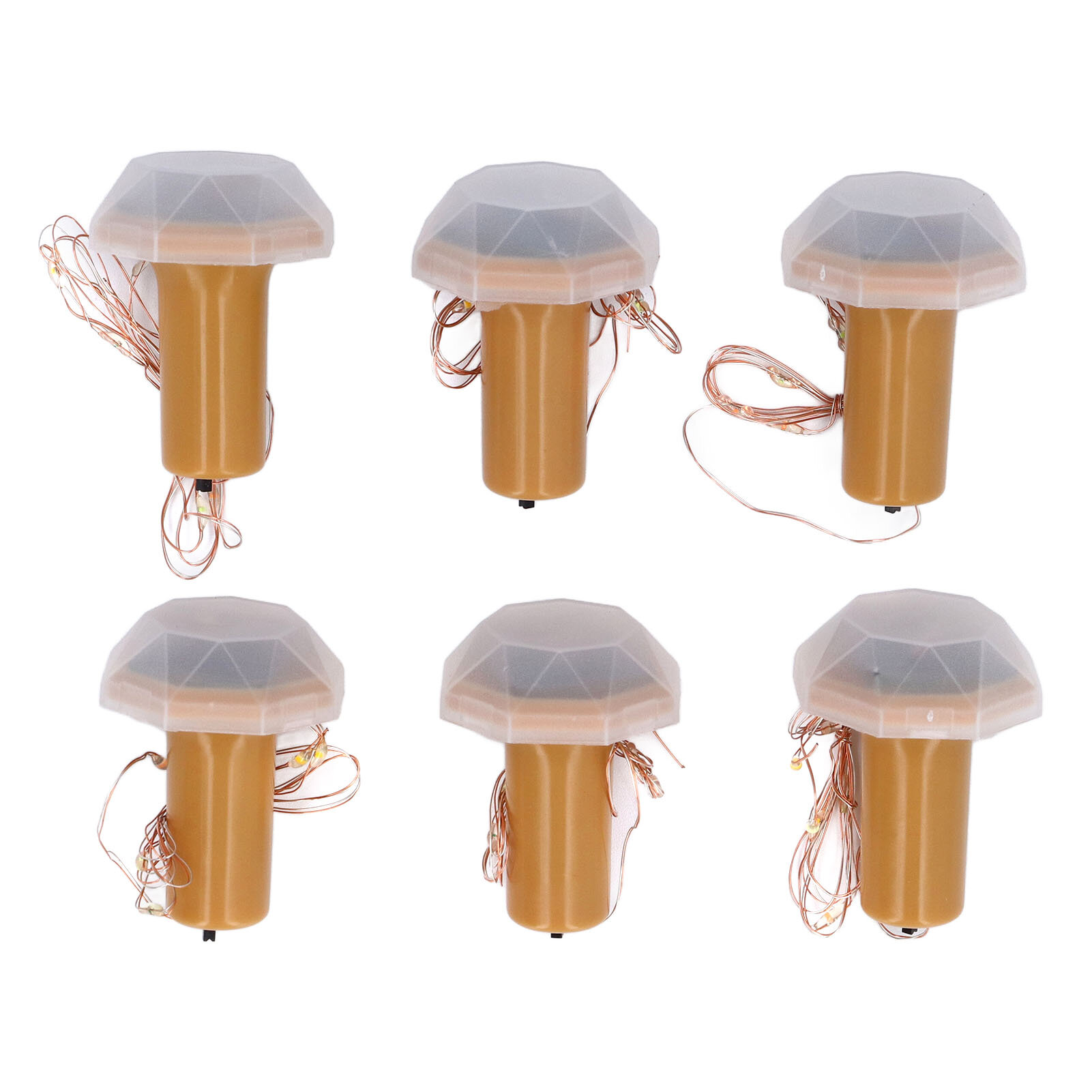 Гирлянда на солнечных батареях в виде декоративных светодиодных винных бутылок с пробкой для рождественской вечеринки, свадьбы и дома, 6 шт, 7,3 м