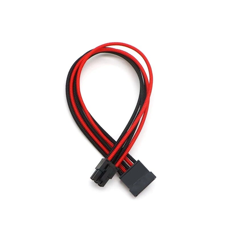 Кабель питания Unyisi 6Pin to Sata 15Pin 20cm, Black-Red