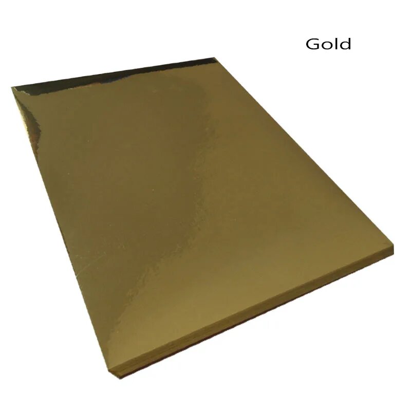 Голографическая бумага для этикеток A4, 10 шт, золотая, серебристая, для лазерного принтера, Gold