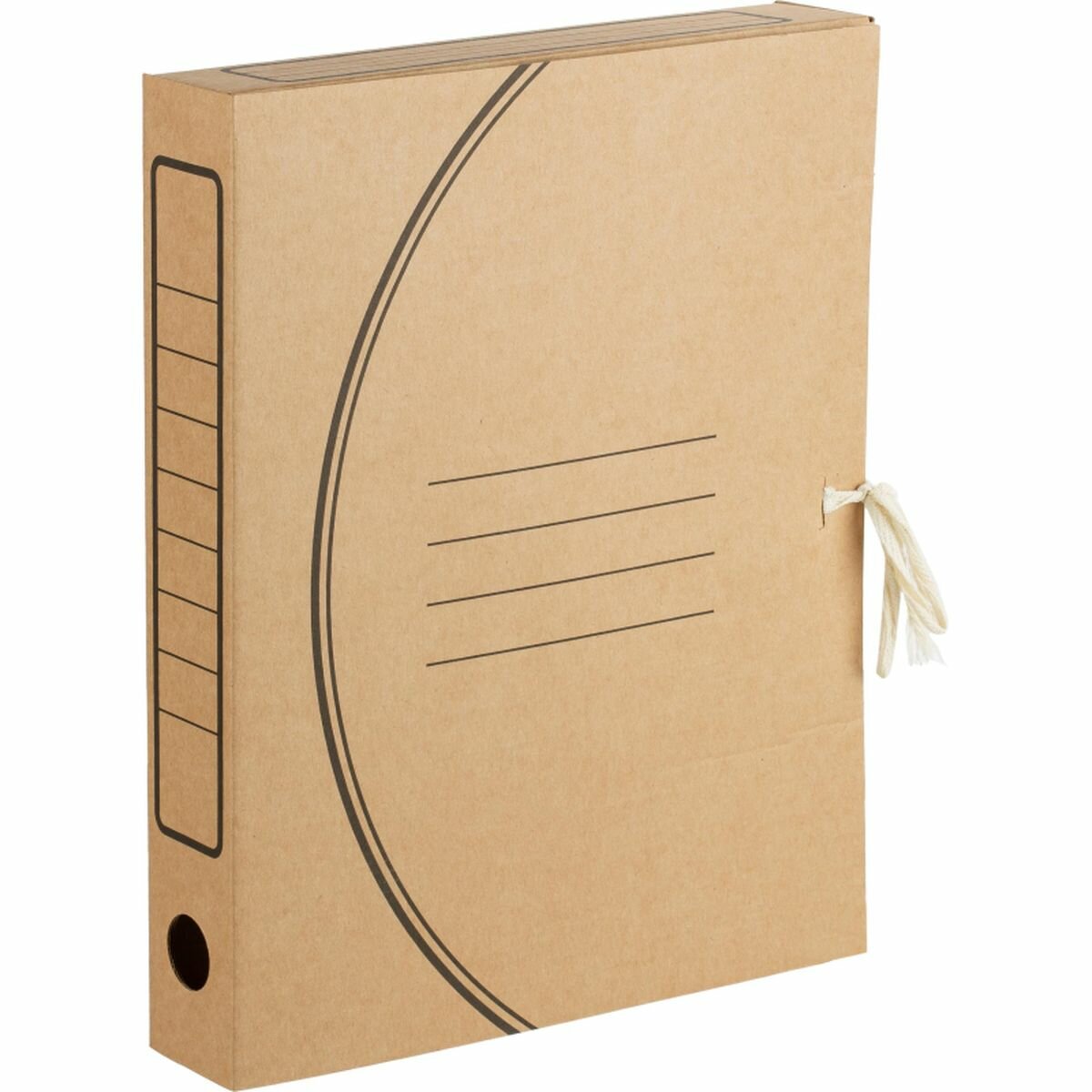 Короб архивный Attache Economy (А4, гофрокартон, 50мм, на двух завязках) (1829389)