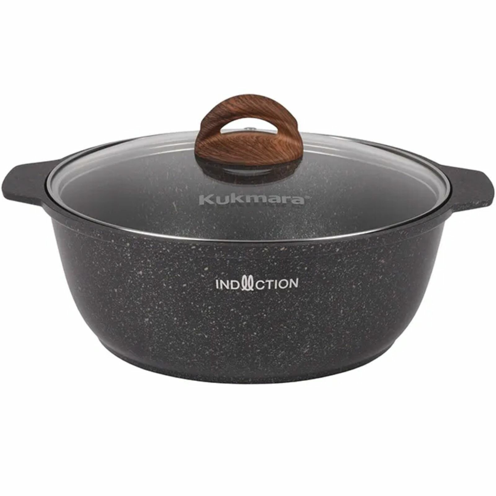 Казан-Жаровня 4л d260 h108 АП Granit Ultra Induction Ст/Кр Ровное Дно Original Цв/Уп Kukmara ЖГОИ41А