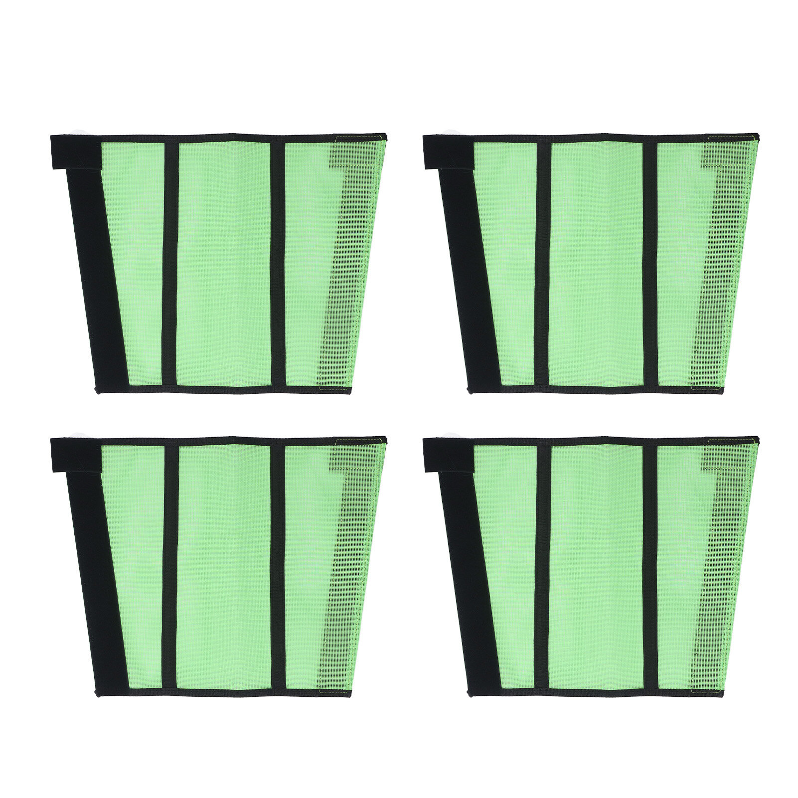 4 шт. Защитные дышащие сетчатые накидки от мух для лошадей, для использования в стойле и на пастбище, прочные зеленые накидки для ног лошадей
