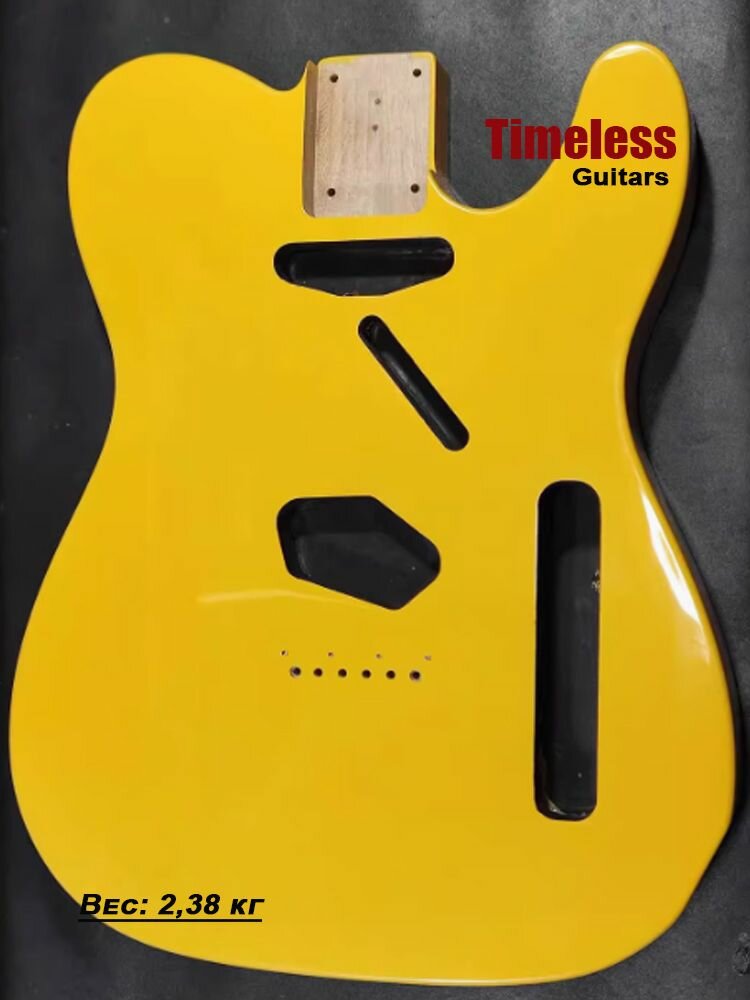 Корпус TL, 2-х ольха, нитро, без окантовки, кремовый, AM стандарт