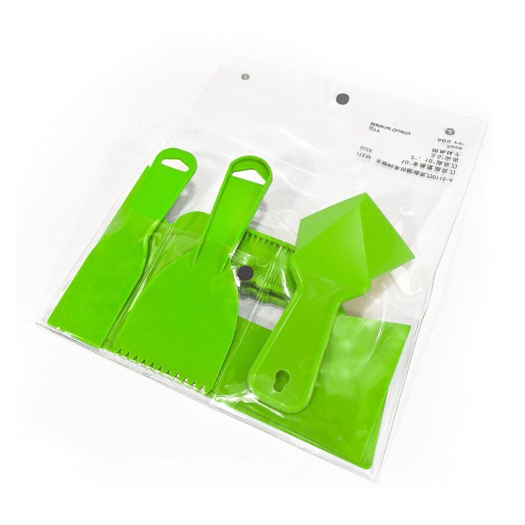 1 набор из 5 штук, пластиковый многофункциональный шпатель для шпаклевки