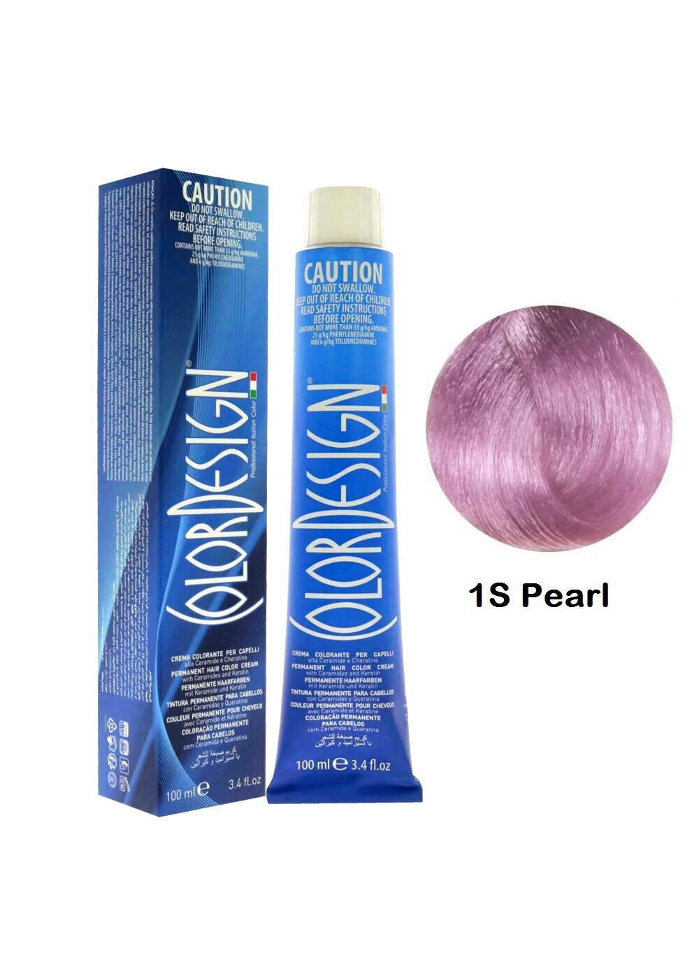 Colordesign Колор Дизайн Стойкая краска для волос 100 мл - Colordesign 1SV pearl