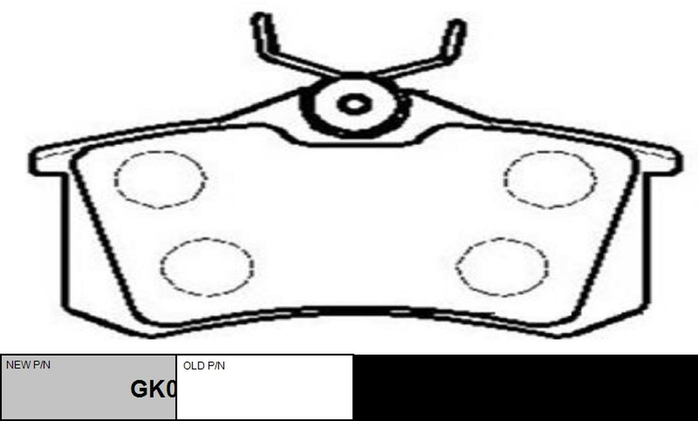 Колодки тормозные для автомобилей CTR GK0766 (запчасти и комплектующие)
