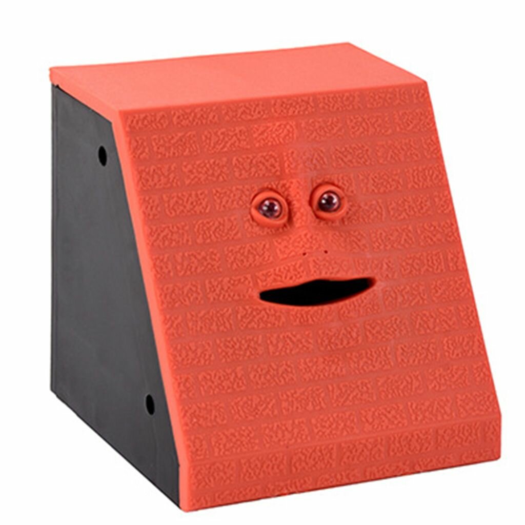 1 шт, интерактивная стимуляция банка денег, ABS, электронная автоматическая сенсорная коробка с улыбающимся лицом для безопасности детей