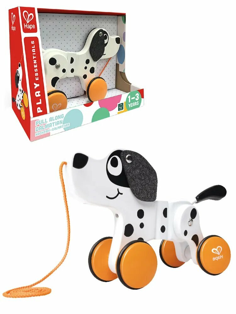 Каталка для малышей на веревочке "Собачка" HAPE