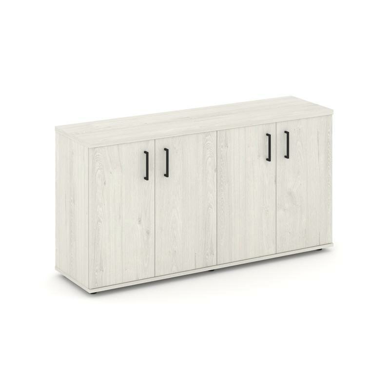 Тумба опорная / приставная с распашными дверьми Style Project Riva SN. TOP-132 Дуб Наварра 1432*400*750