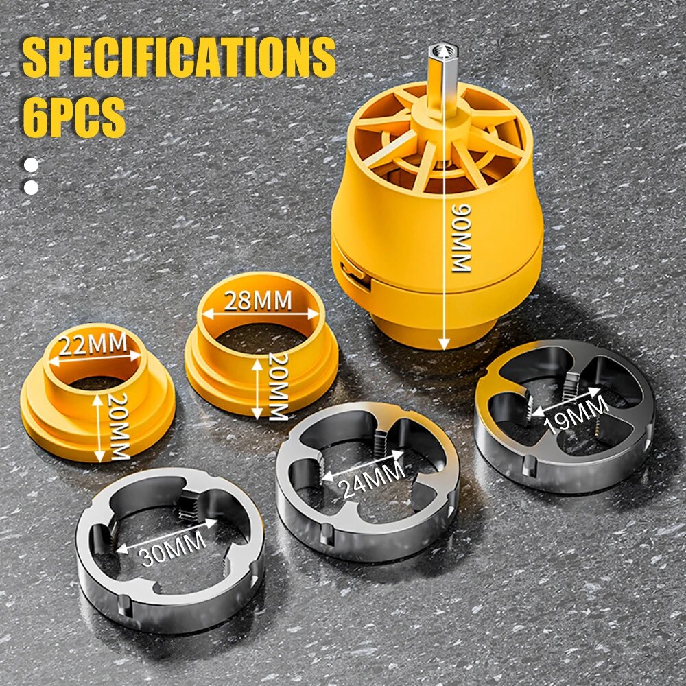 Набор инструментов для изготовления резьбы, набор пластиковых форм для нарезания резьбы, набор сантехнических резьбовых инструментов, сантехническая форма, набор гаечных ключей для ремонта инструментов