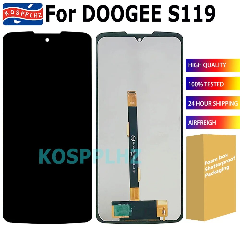 6,72 "FHD + IPS для DOOGEE S119 5G сенсорный ЖК-экран, замена Android 14 для DOOGEE S119, прочные детали ЖК-дисплея для телефона
