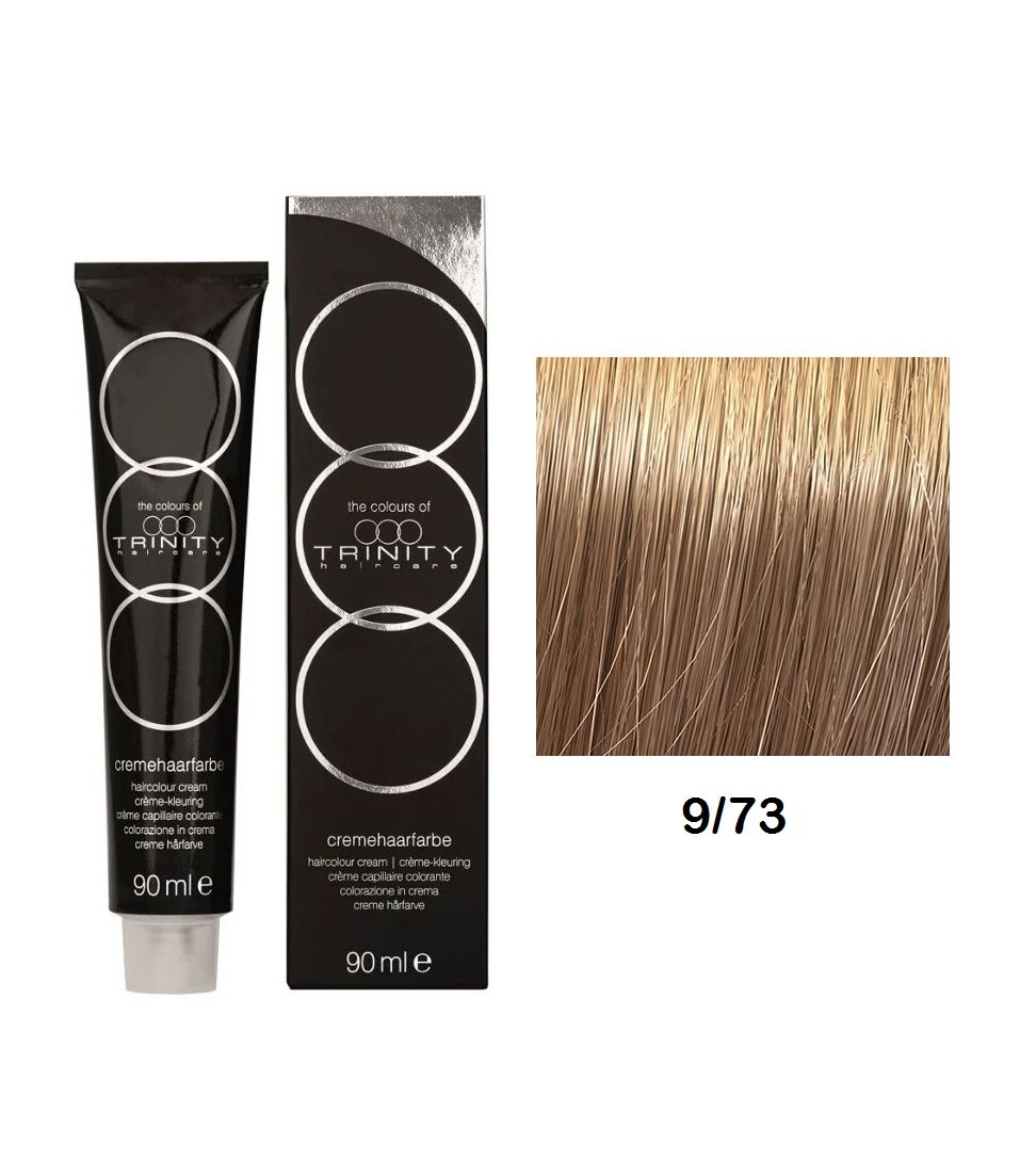 Trinity COT Тринити Стойкая краска с кератином 90 мл - COT 9/73 zimt gold Очень светлый блонд коричнево-золотистый