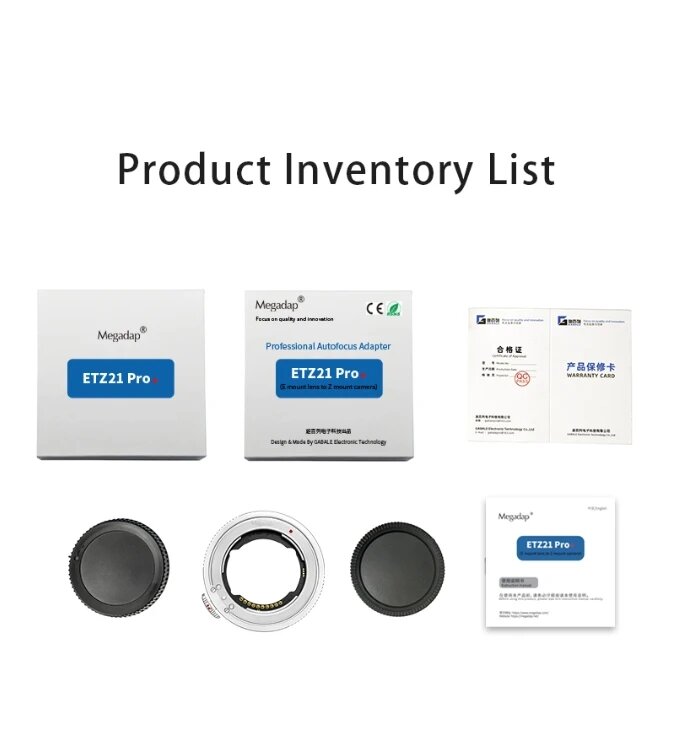 MEGADAP ETZ21 Pro+ Адаптер Sony E к Nikon Z