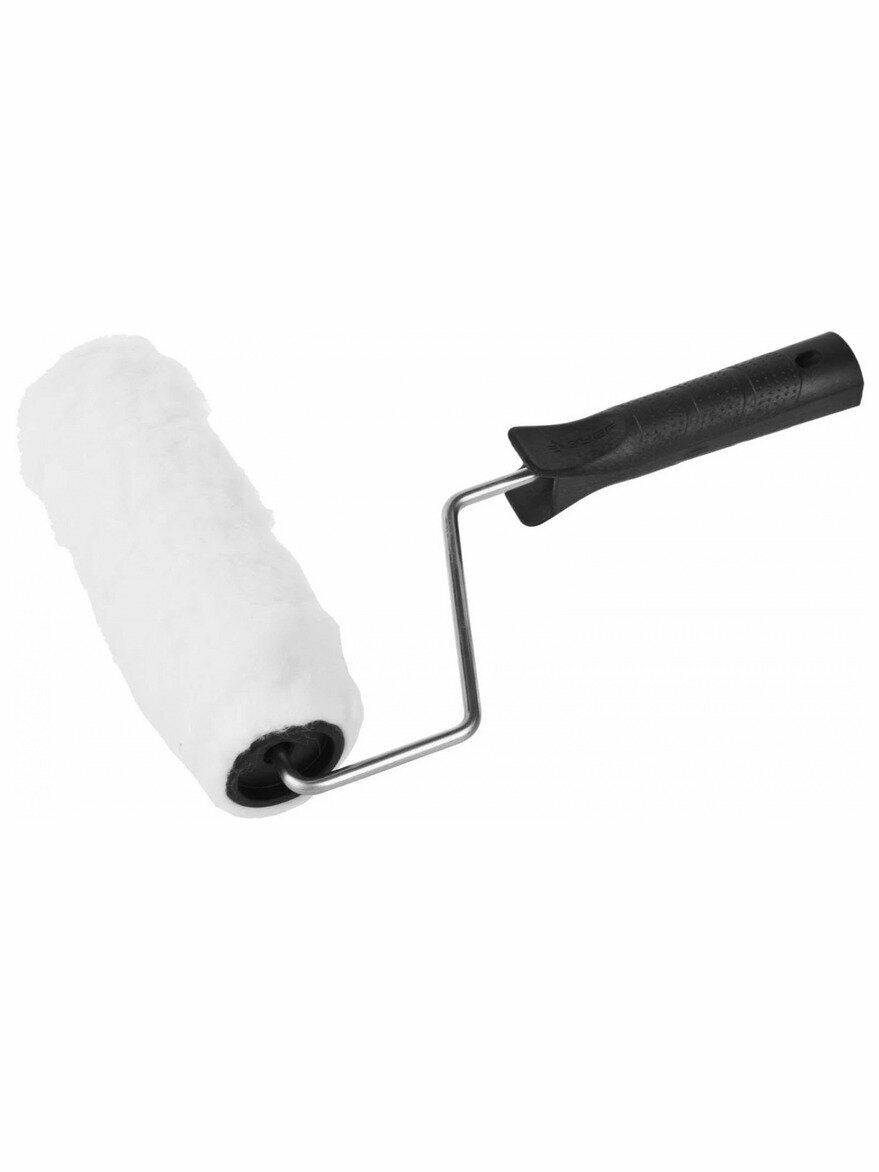 Валик с ручкой радуга, Стандарт, искусственный мех, 200 мм, d-44 мм, ЗУБР