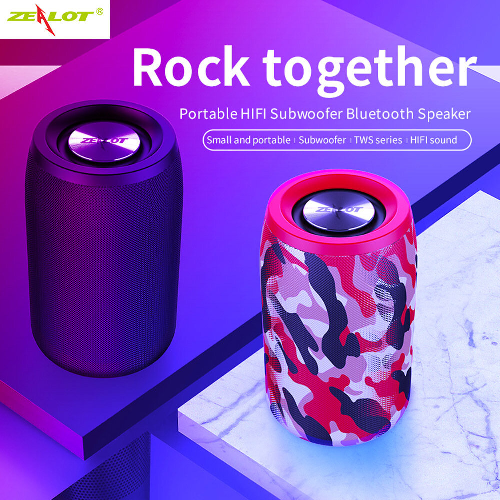 Водонепроницаемый TWS Bluetooth-динамик Мини-наружная колонка Стерео 3D Hi-Fi Беспроводная FM-карта Поддержка TF