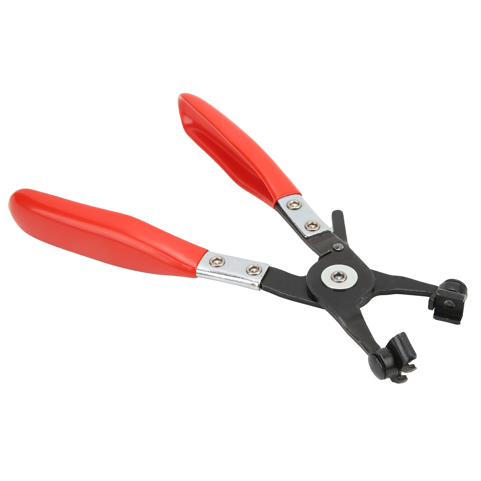 Плоскогубцы для хомутов, длина 8,6 дюйма/21,8 см, поворотные, с 3 губками, рукоятка из ПВХ, нержавеющий, сверхпрочный ремонтный инструмент.