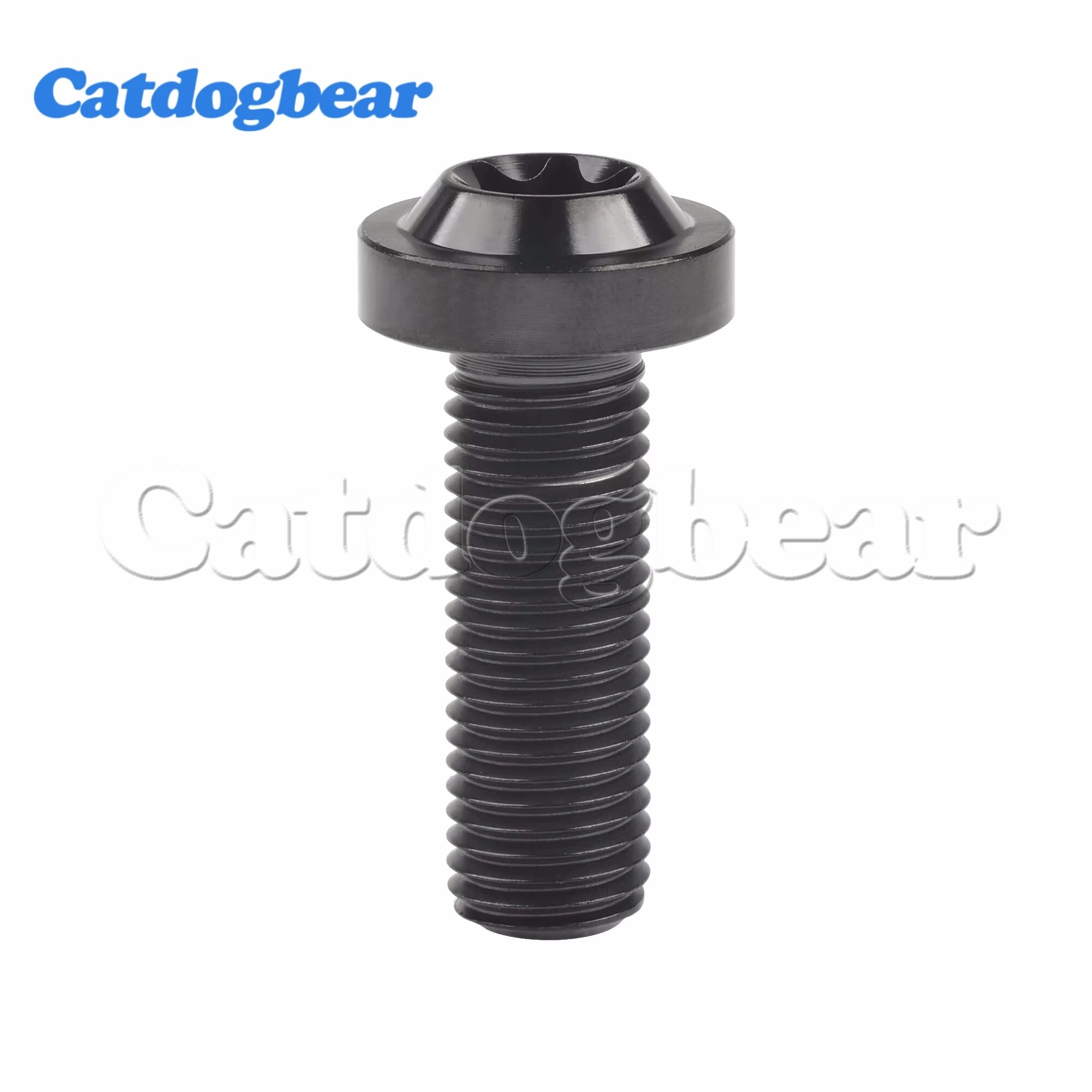 Титановые болты Catdogbear M10x10-60 мм T50 M10 Pitch1.25, Black, 10 мм