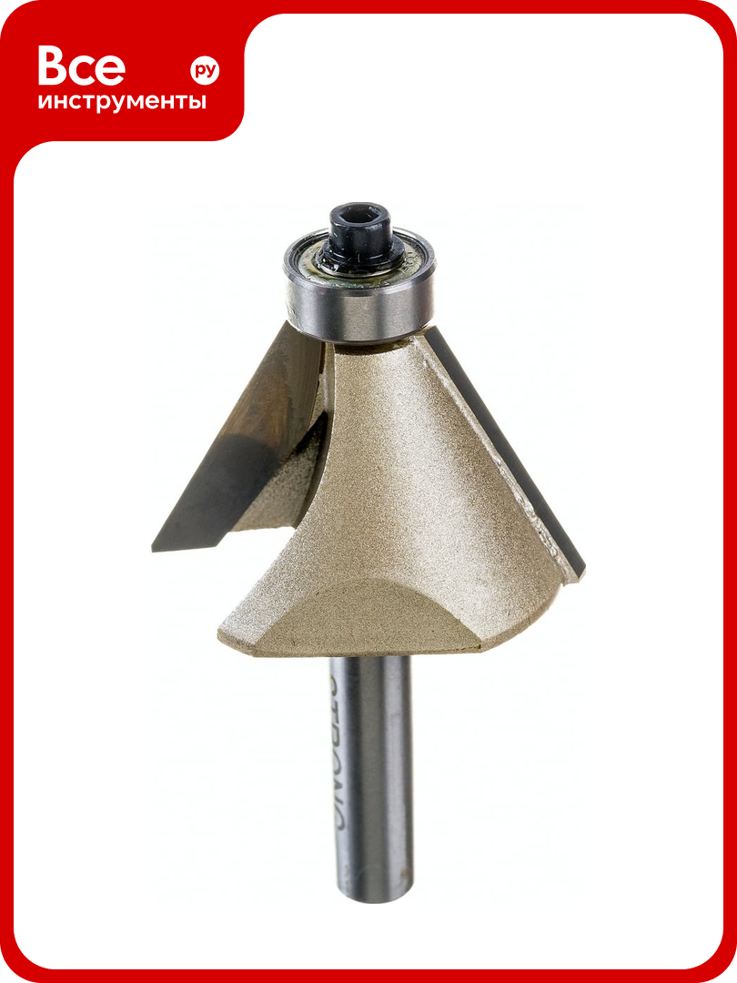 Фреза по дереву кромочная конусная 30 градусов (38х23 мм; хвостовик 8 мм) Strong СТФ-10240038, 8х38Dх23H
