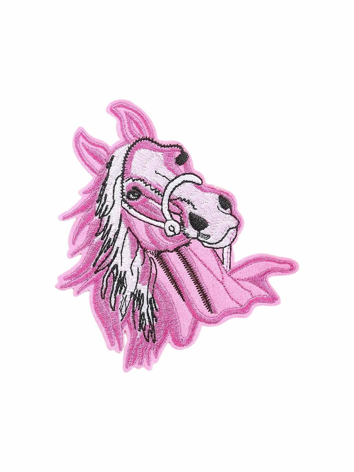 Вышитые аппликации с головой лошади