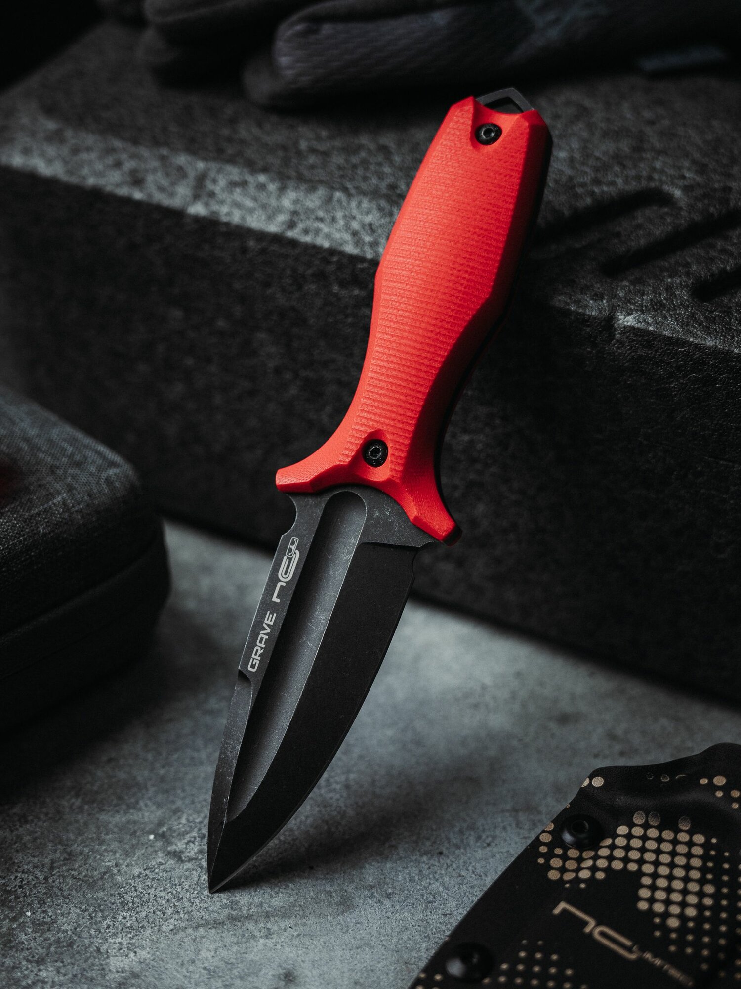 Нож туристический N.C.Custom Grave G10 Red