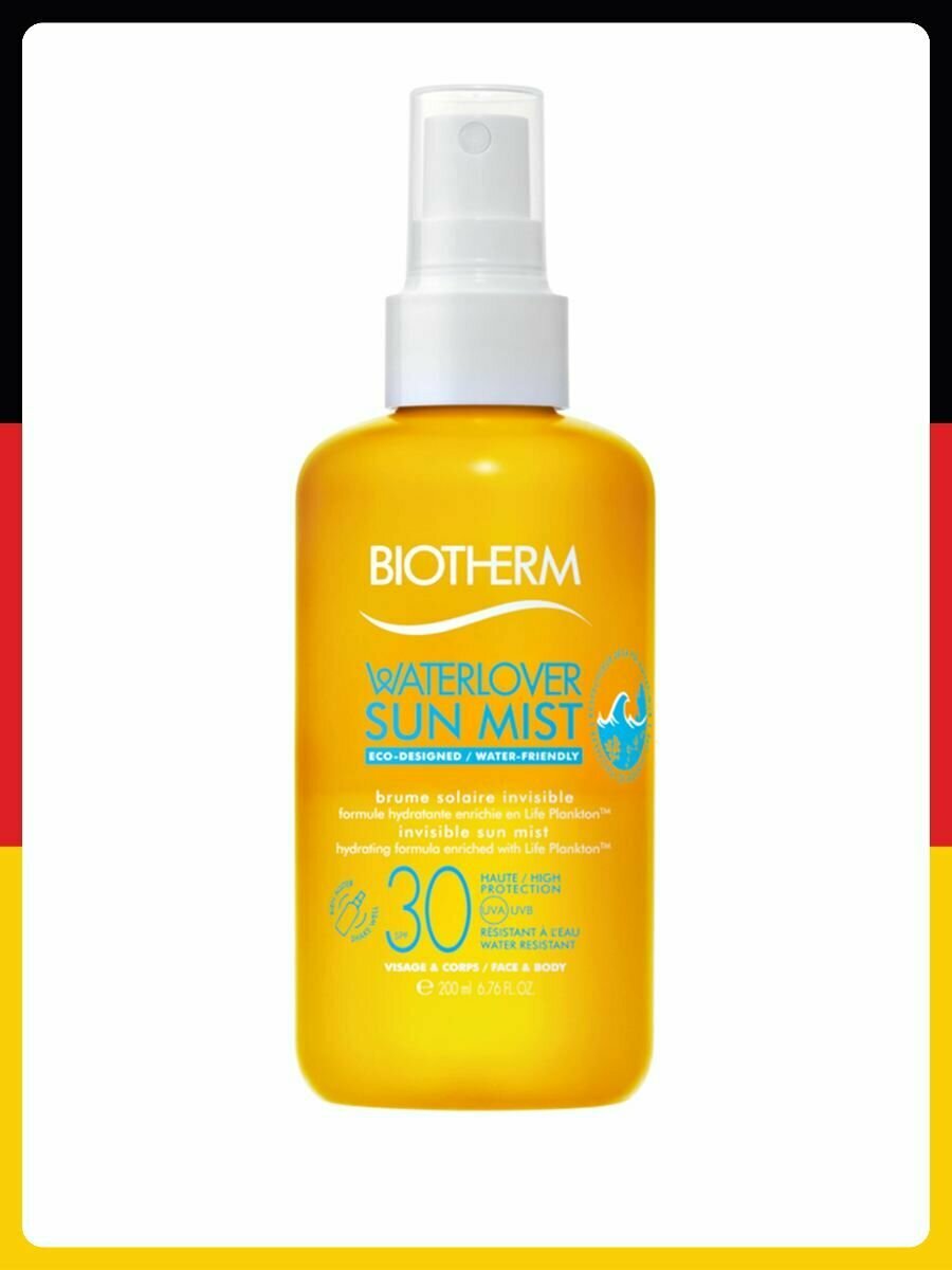 Спрей солнцезащитный Biotherm Waterlover Sun Mist SPF 30, 200 мл