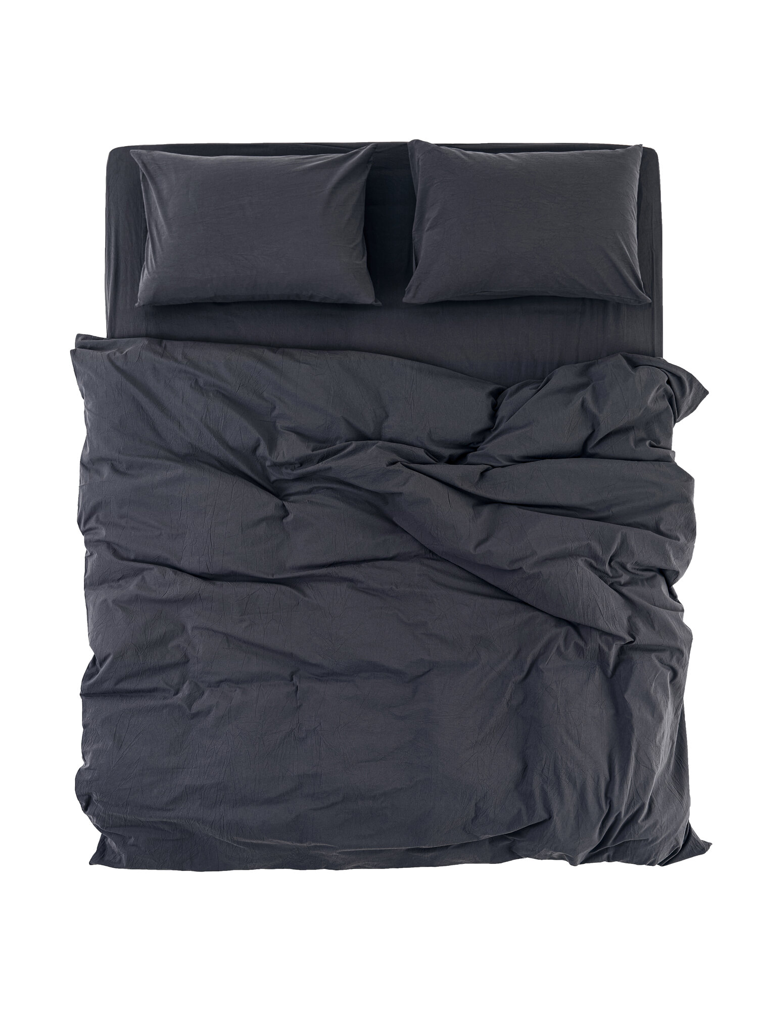Пододеяльник MORФEUS (морфеус) - Melange Black (чёрный) - 150х200 - вареный хлопок