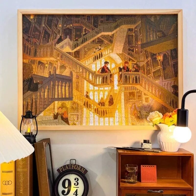 Пазл: Гарри Поттер,"круглый лестница", Подарок,1000 деталей