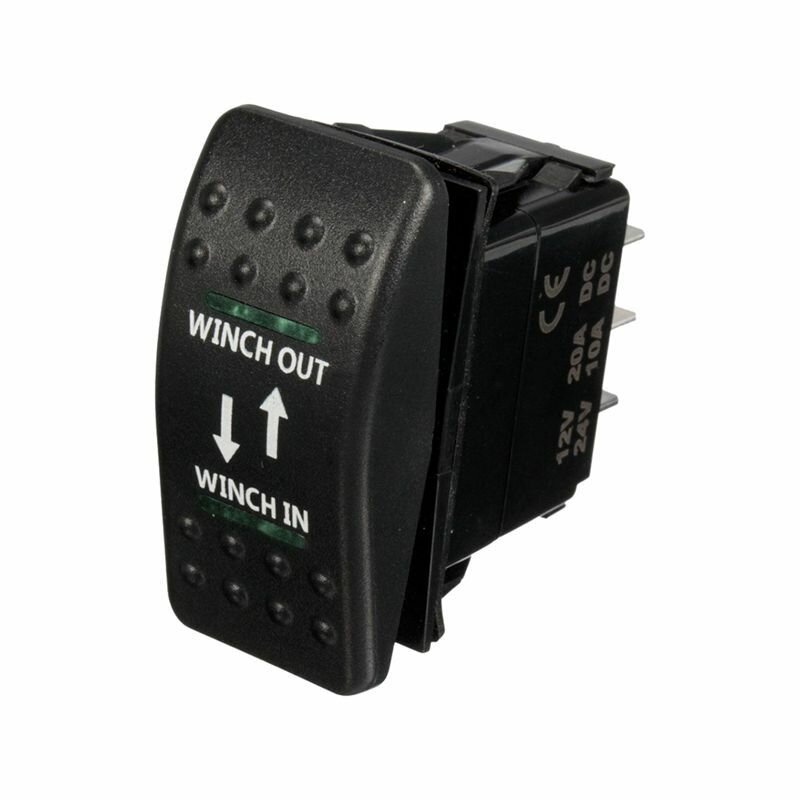 Кулисный переключатель MyPads 12V 20A Вход Лебедка Выход ВКЛ-ВЫКЛ-ВКЛ