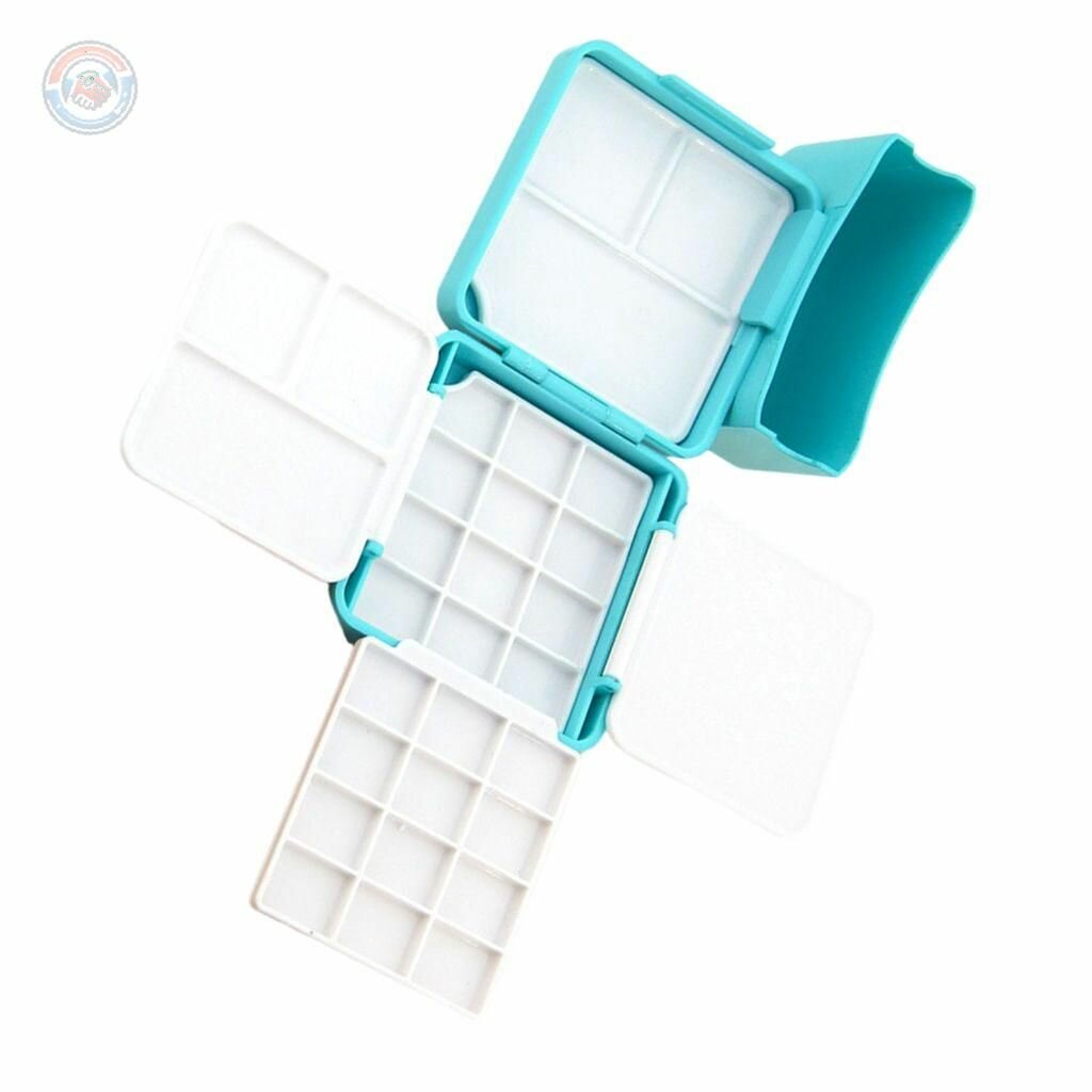 Портативная пластиковая коробка для акварельных красок удобная палитра для художников, путешествий и творчества