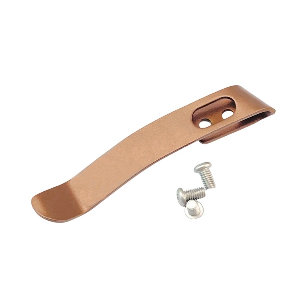 Задняя клипса из нержавеющей стали, карманный зажим, зажим для ножа-Розовое золото