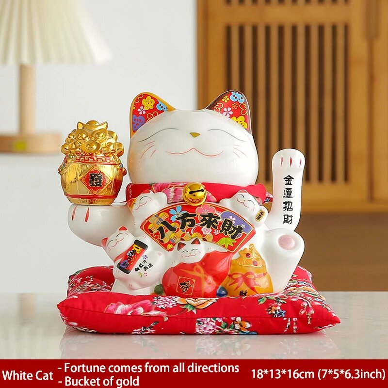 Керамическая статуэтка Манеки Неко Homelike Decor, D