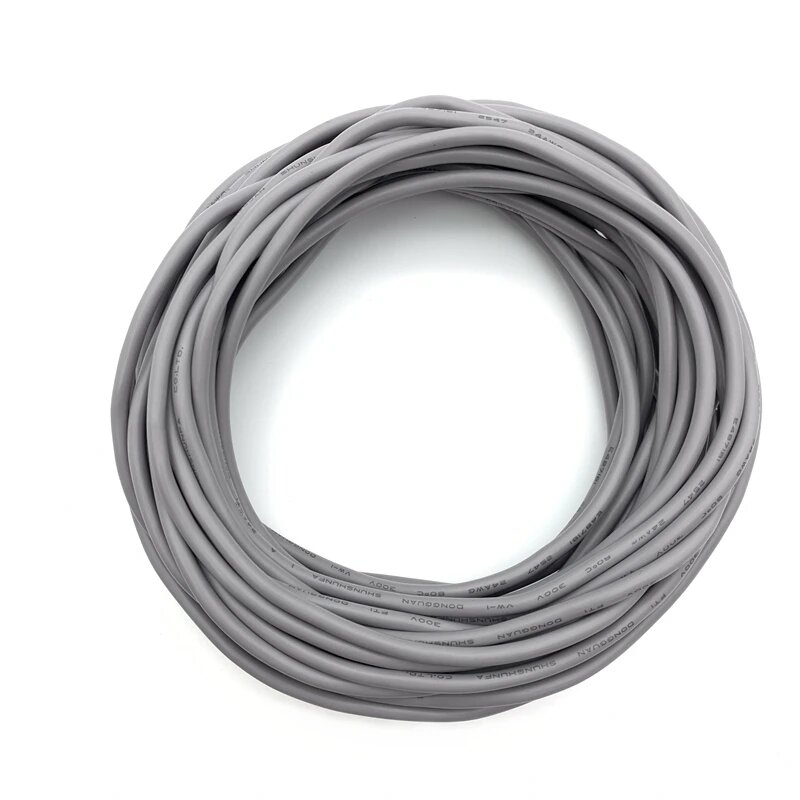Экранированный провод UL2547 2/3/4/5 жил 28 26 24 22 AWG 26AWG, Grey, 3 Cores