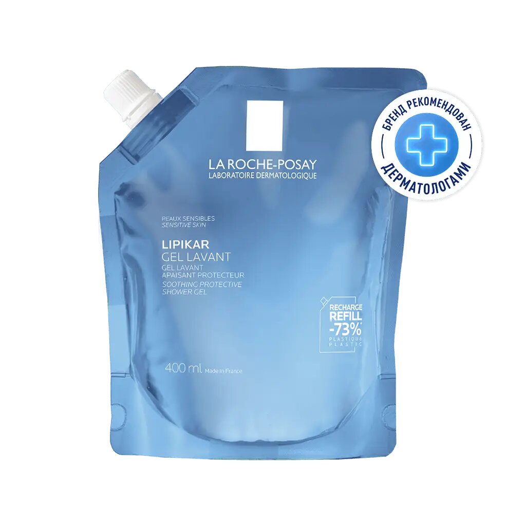 La Roche-Posay Lipikar Gel Lavant Гель для душа очищающий успокаивающий с защитными свойствами Refill см/блок 400 мл 1 шт