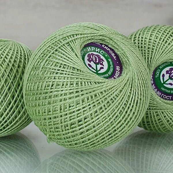 Пряжа ПНК им. Кирова ирис 20 4302 защитный (4 мотка)