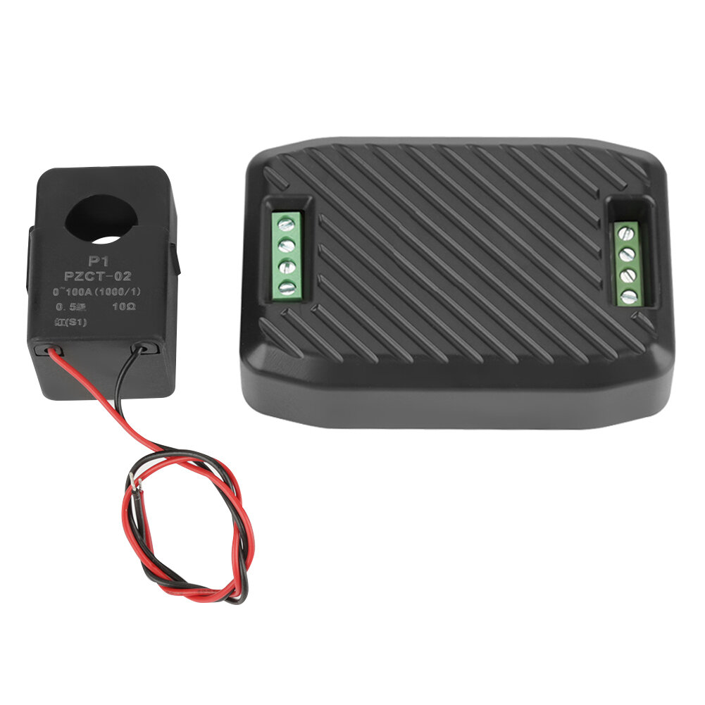 Измеритель напряжения, тока, коэффициента мощности, частоты и энергии PEACEFAIR 100A (1 измеритель, 1 трансформатор тока открытого типа)