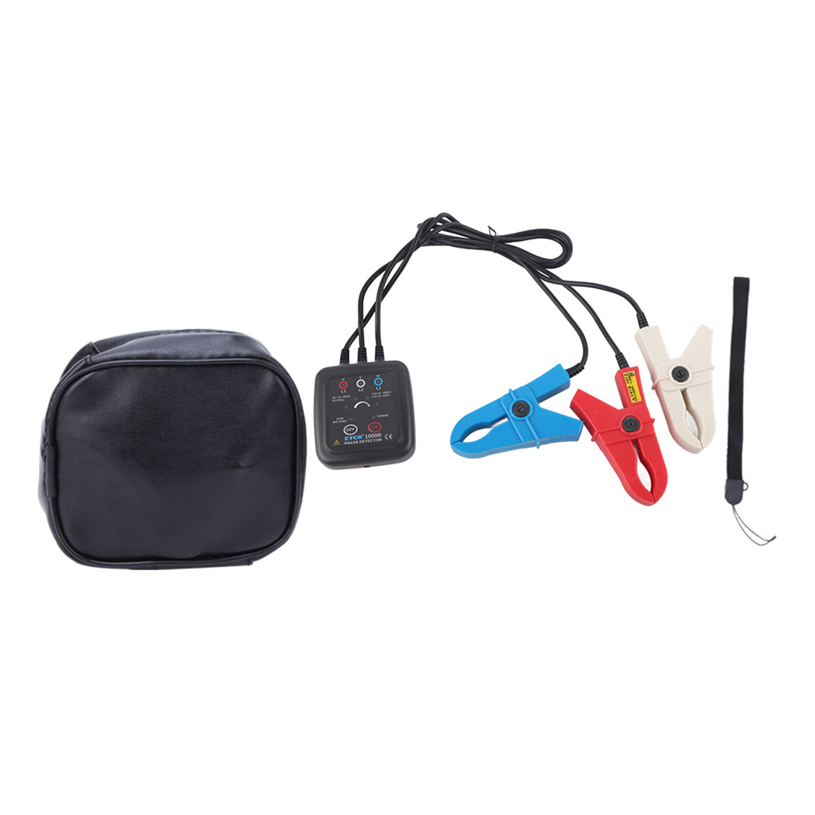 Портативный бесконтактный трехфазный фазовый детекторный измеритель ETCR1000D большого калибра с трехфазным последовательным обнаружением.