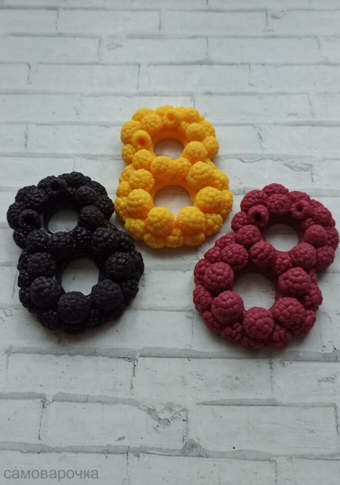 Малинка на восьмерке cиликоновая форма для шоколада, гипса 2D