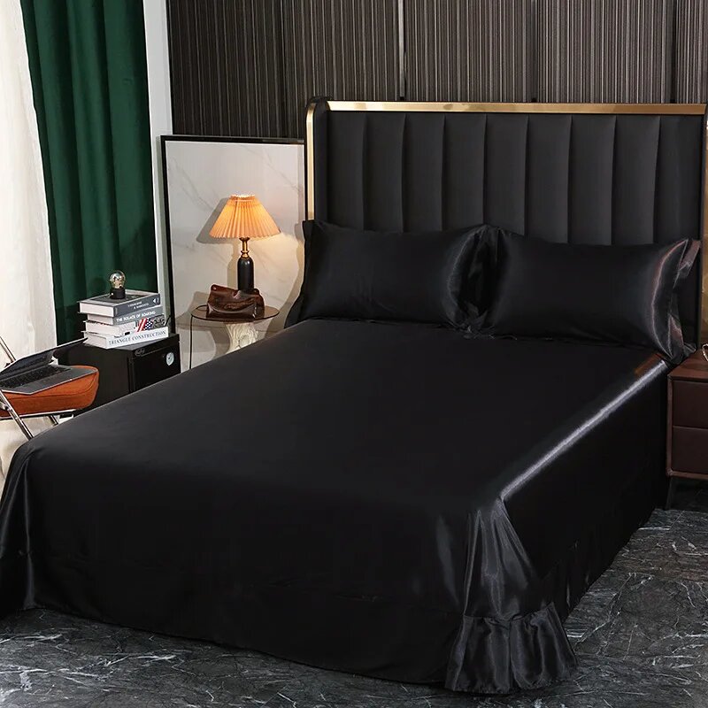 Шелковая простыня Queen Beautify Skin Черный, 170x230cm only 1 pc, 21